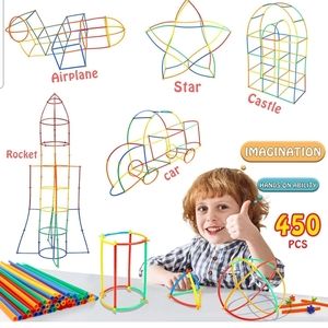 Creative | Toys | Straw Toys 45pcs Stem Building Toys Aged For 3 ...